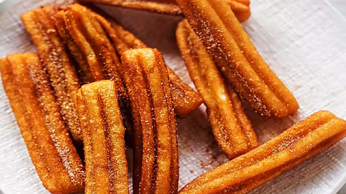 'Chuda Chuda Suda' Eggless Churros Recipe!