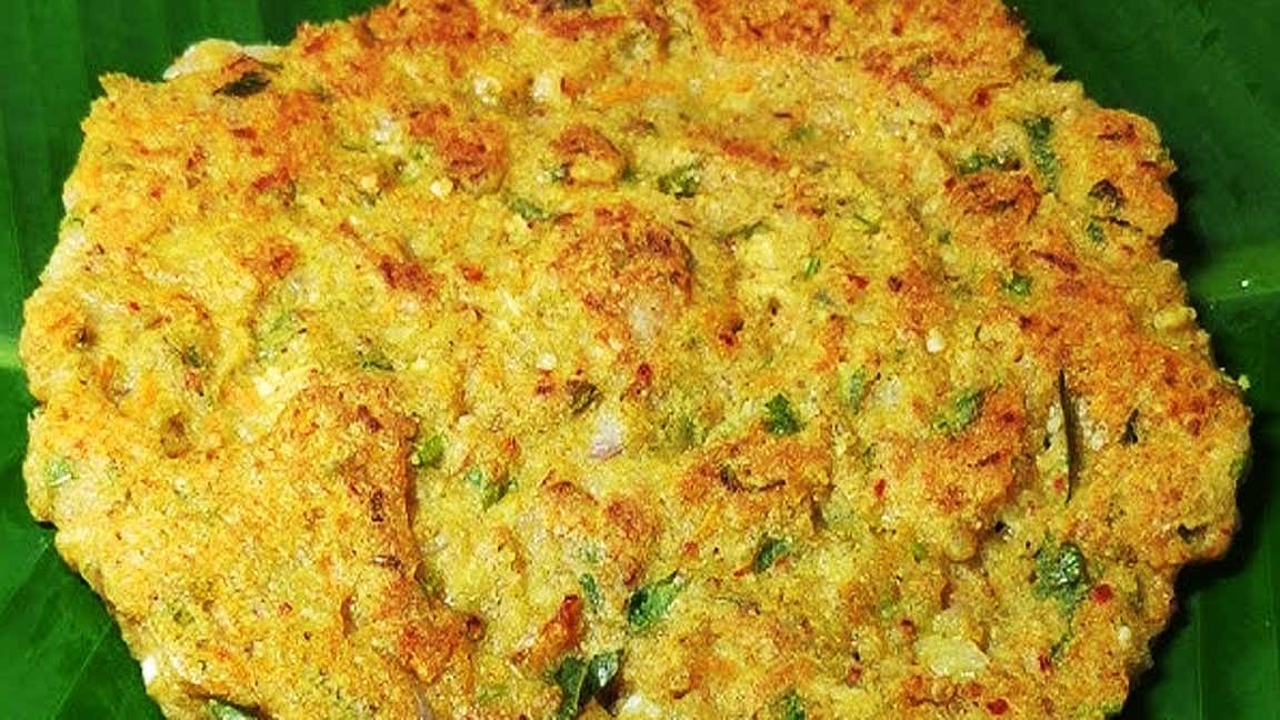 how to make banana flower adai!