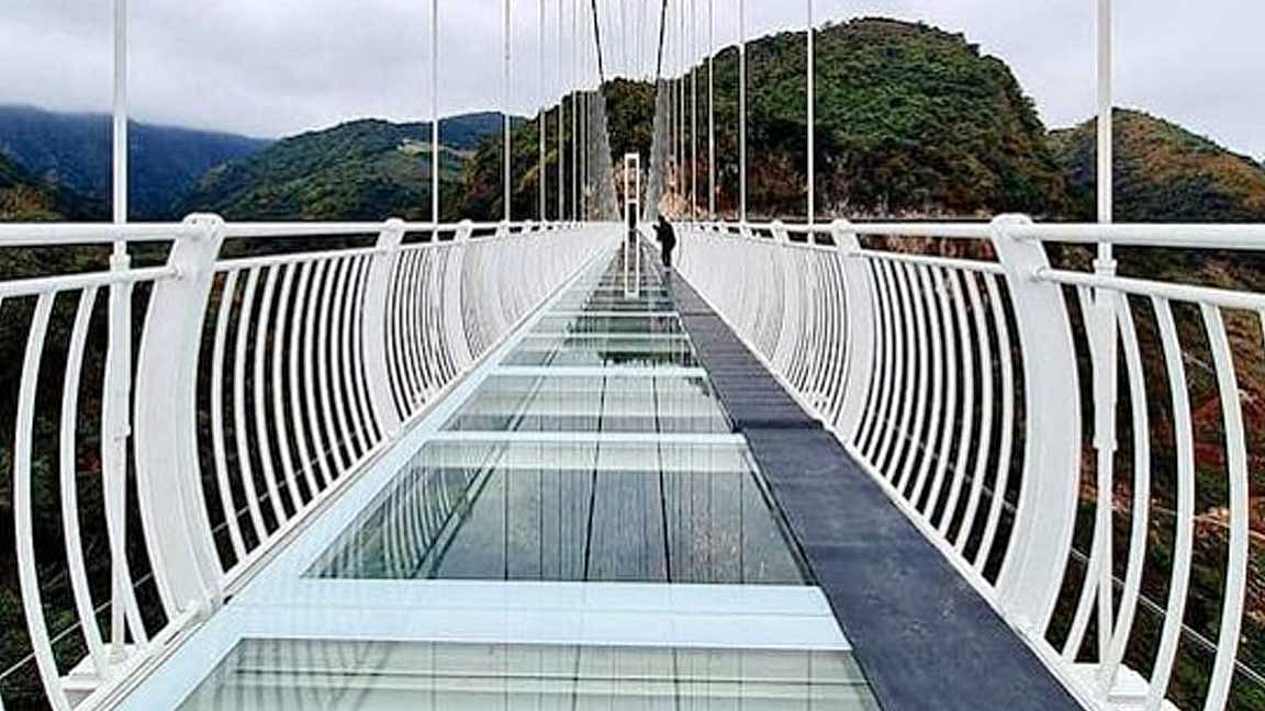 Want to experience the thrill of walking on a glass bridge?