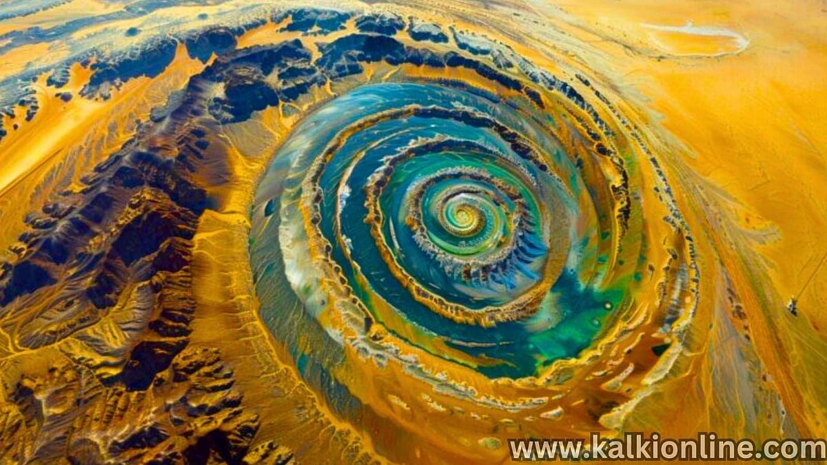 Eye Of the Sahara: பாலைவனத்திற்கு நடுவே ஒரு அதிசய கண்! Eye Of the ...