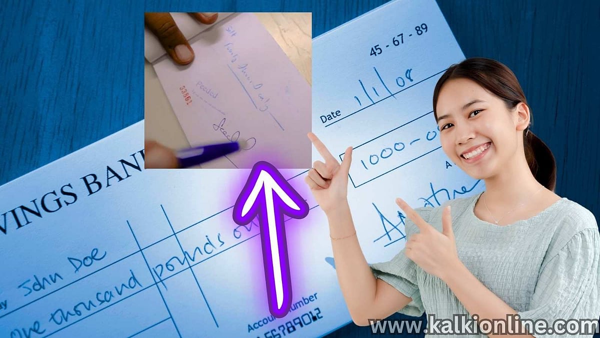 Why you need to sign the back of a cheque?