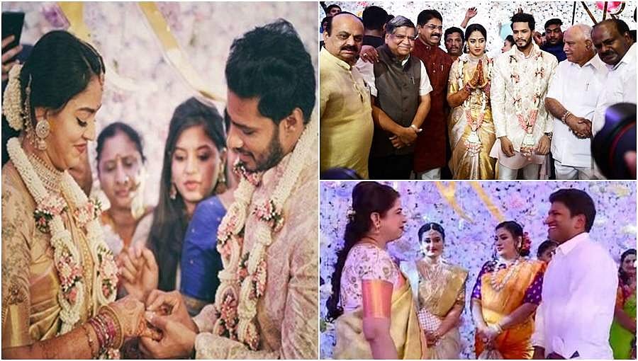 ನಿಖಿಲ್ ಕುಮಾರಸ್ವಾಮಿ ಮತ್ತು ರೇವತಿ ಅದ್ಭೂರಿ ನಿಶ್ಚಿತಾರ್ಥ, ಫೋಟೋಗಳು!