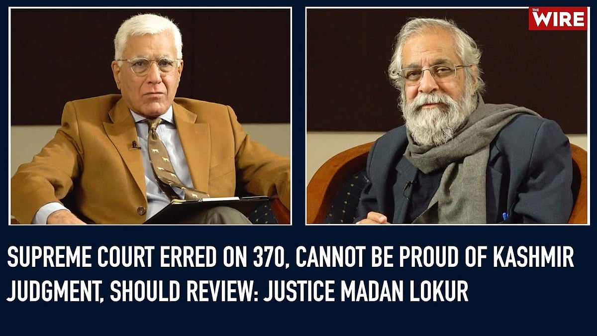 SC Has Erred On Article 370 Verdict, Should Review It: Justice Lokur