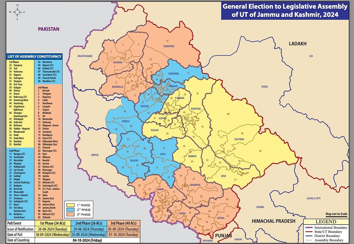 New Borders of Assembly Constituencies in Jammu & Kashmir