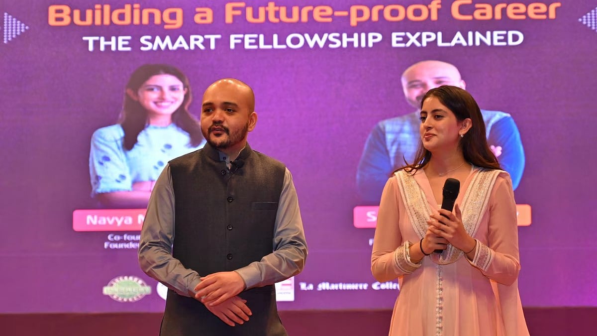 Navya Naveli Nanda and Samyak Chakrabarty launch Smart Fellowship Program for women in Lucknow