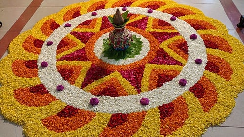 Pasta, Garam Masala & more: Here's how to make a festive rangoli with ...