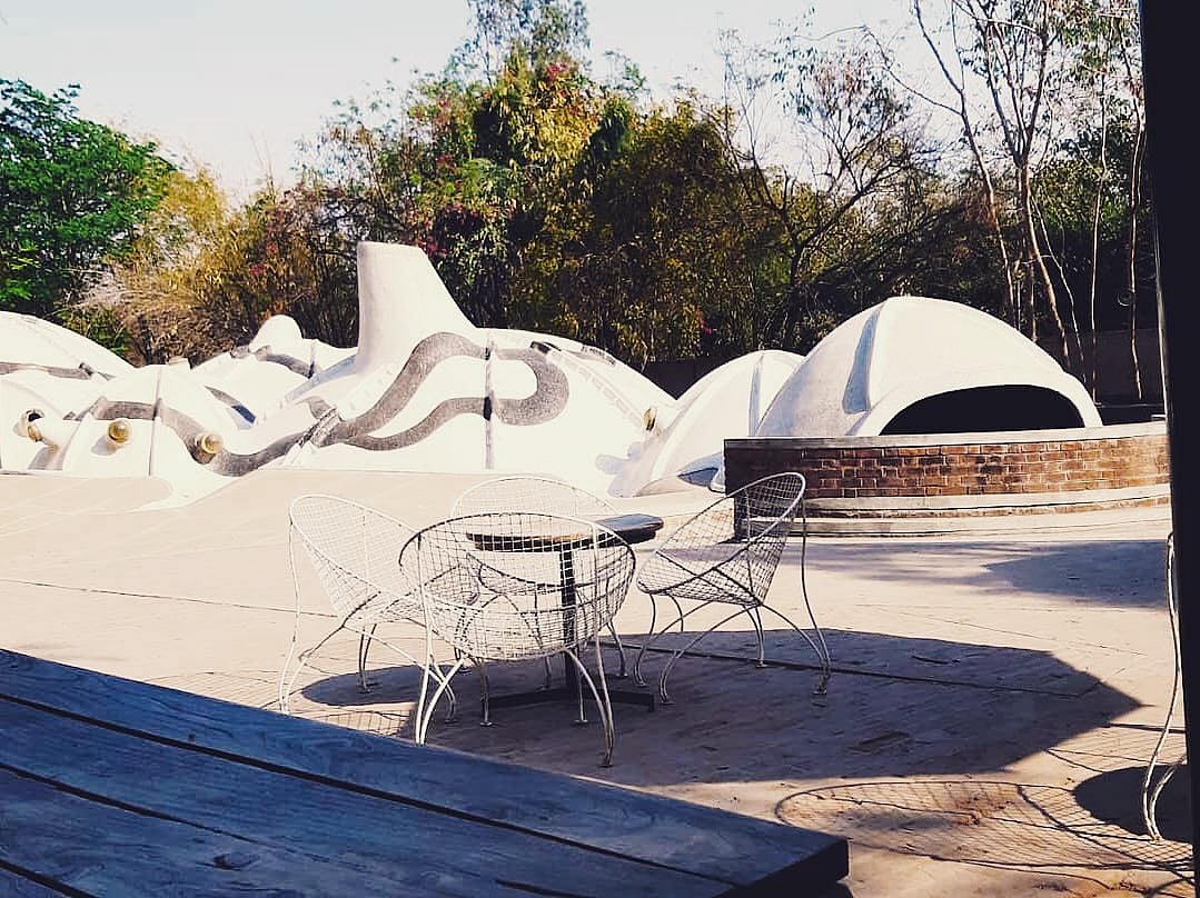 Take a moment to unwind with the beautiful view of Amdavad ni Gufa at ...