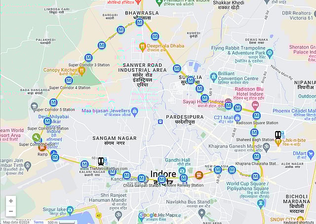 Indore Metro Update | Ambiguity over construction route for Palasia to ...
