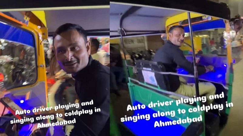 Watch here | Ahmedabad auto driver singing Coldplay's "A Sky Full of ...