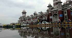 Lucknow weather: Rainfall in the city leads to puddled roads and a ...