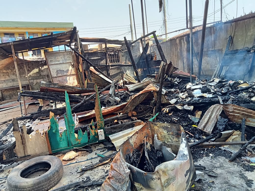 Fire Guts Panteka Market In Kaduna