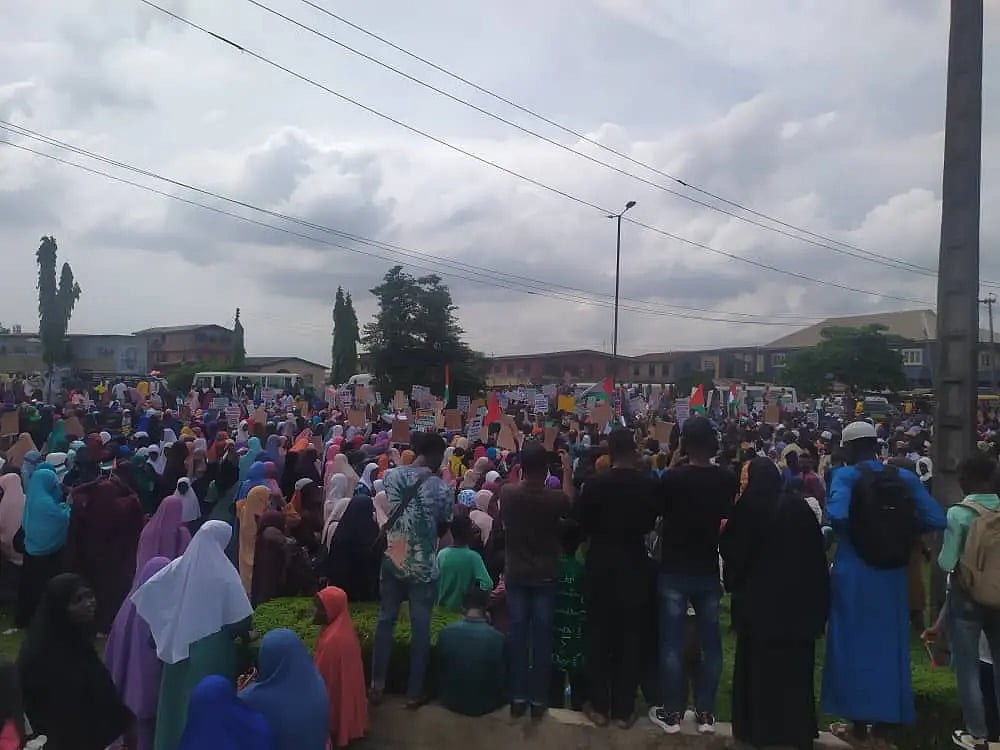 Lagos Muslims Rally in Solidarity with Palestine