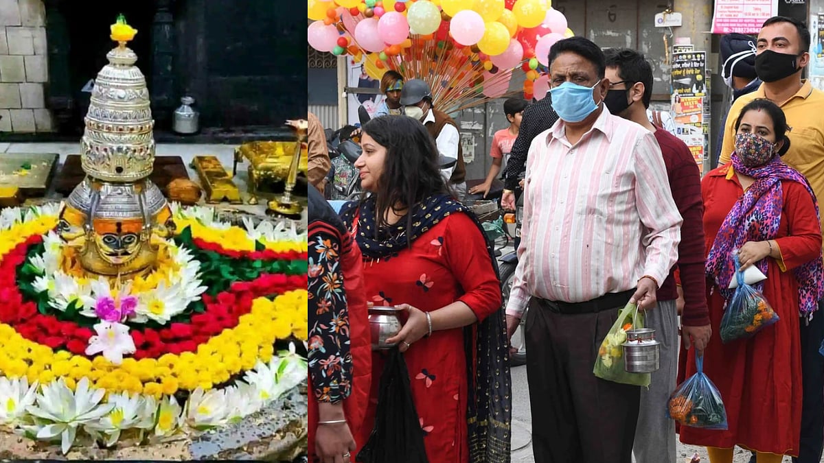 Shravan somvar Devotees line the temple to have darshan of Lord Mahadev ...