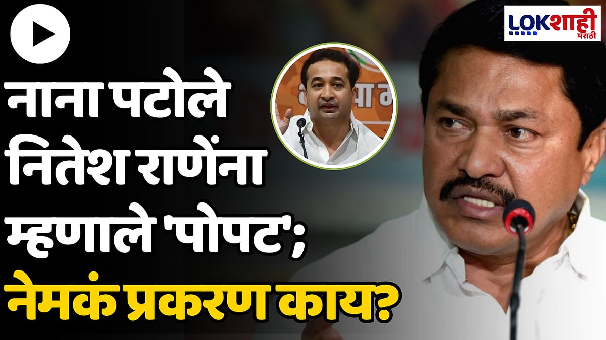 Nana Patole Vs Nitesh Rane :नाना पटोले नितेश राणेंना म्हणाले 'पोपट ...
