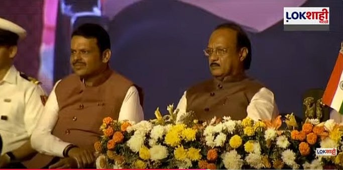 प्रचारसभा ते शपथविधी, दादा-फडणवीसांना गुलाबी जॅकेटची साथ