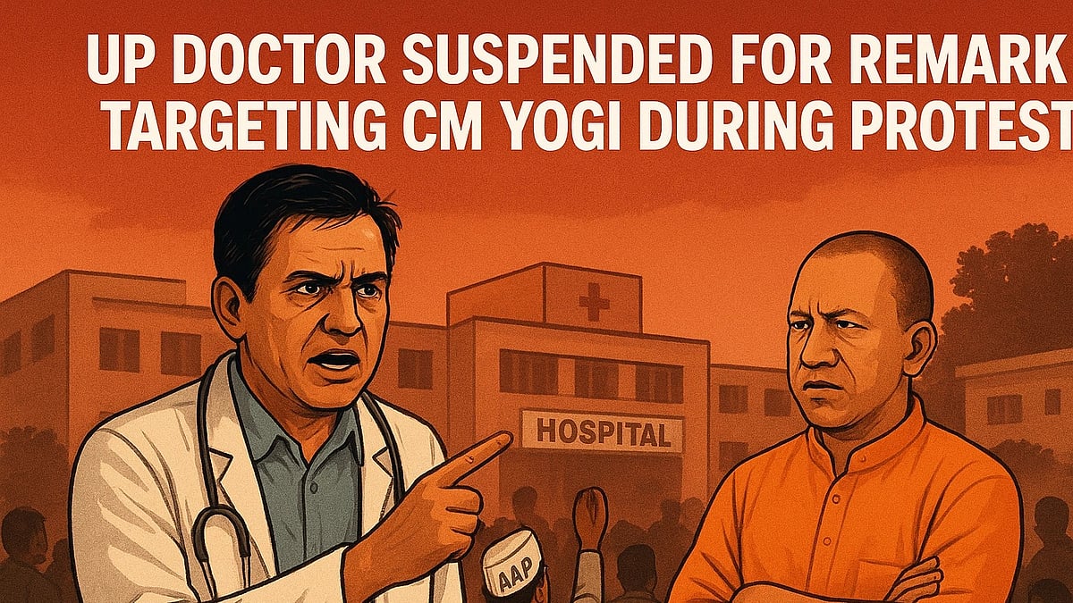 UP Doctor Suspended for Remark Targeting CM Yogi During Protest