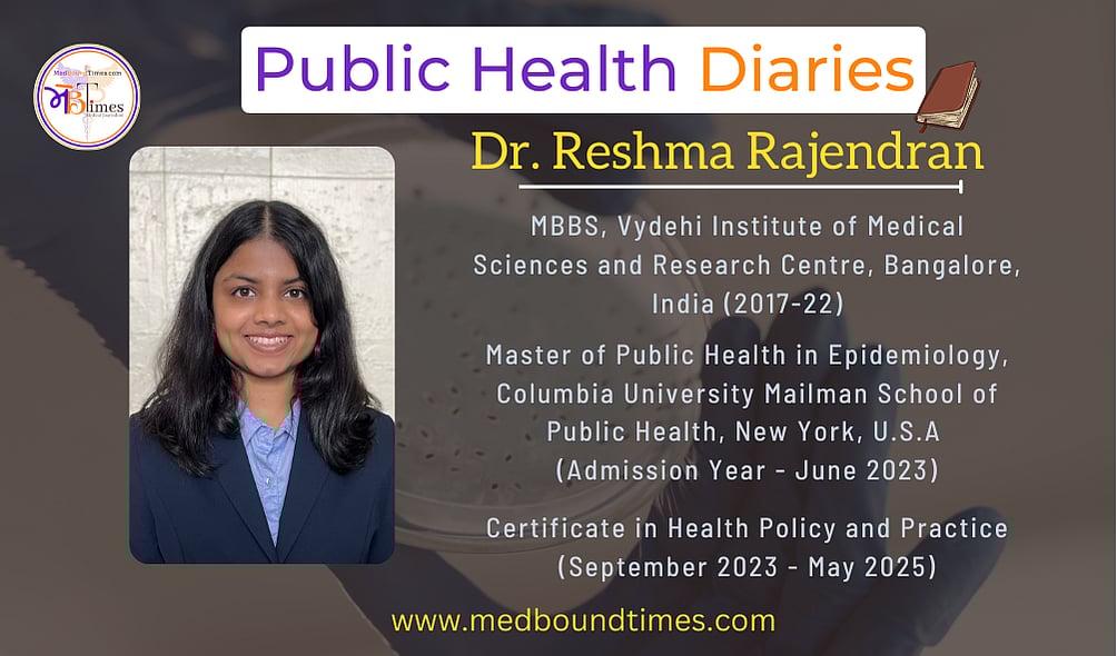 Public Health Diaries: Reshma Rajendran’s Mission for Global Impact
