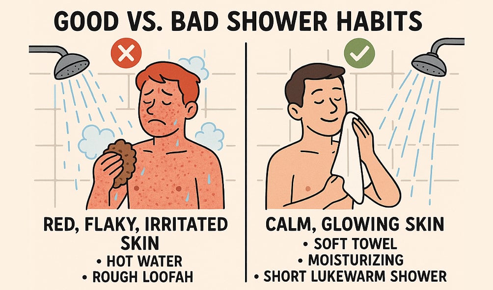 The Hidden Skin Damage from Hot Showers — And How to Prevent It