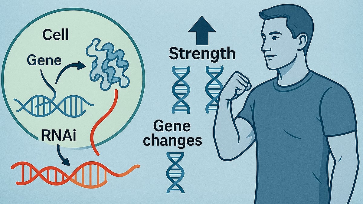 RNAi silences key protein, improving strength and gene changes in ALS