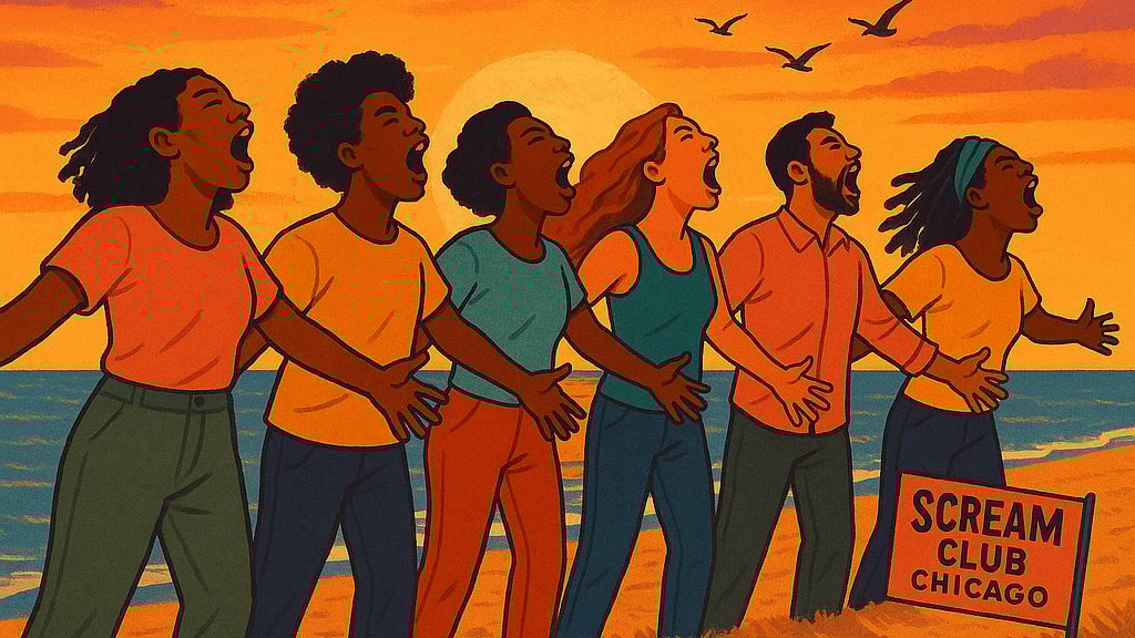 Scream Club Chicago: Unusual Stress Relief at the Beach