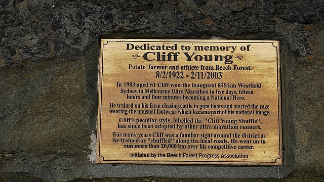 Cliff Young’s Historic Sydney Melbourne Westfield Ultramarathon Win