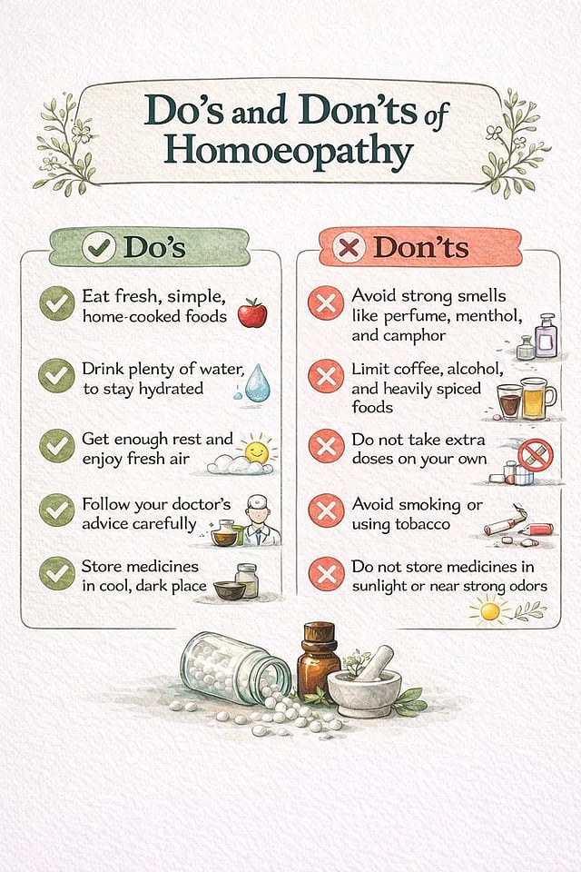 Homeopathic Medicine Rules: Do’s, Don’ts, and Common Mistakes