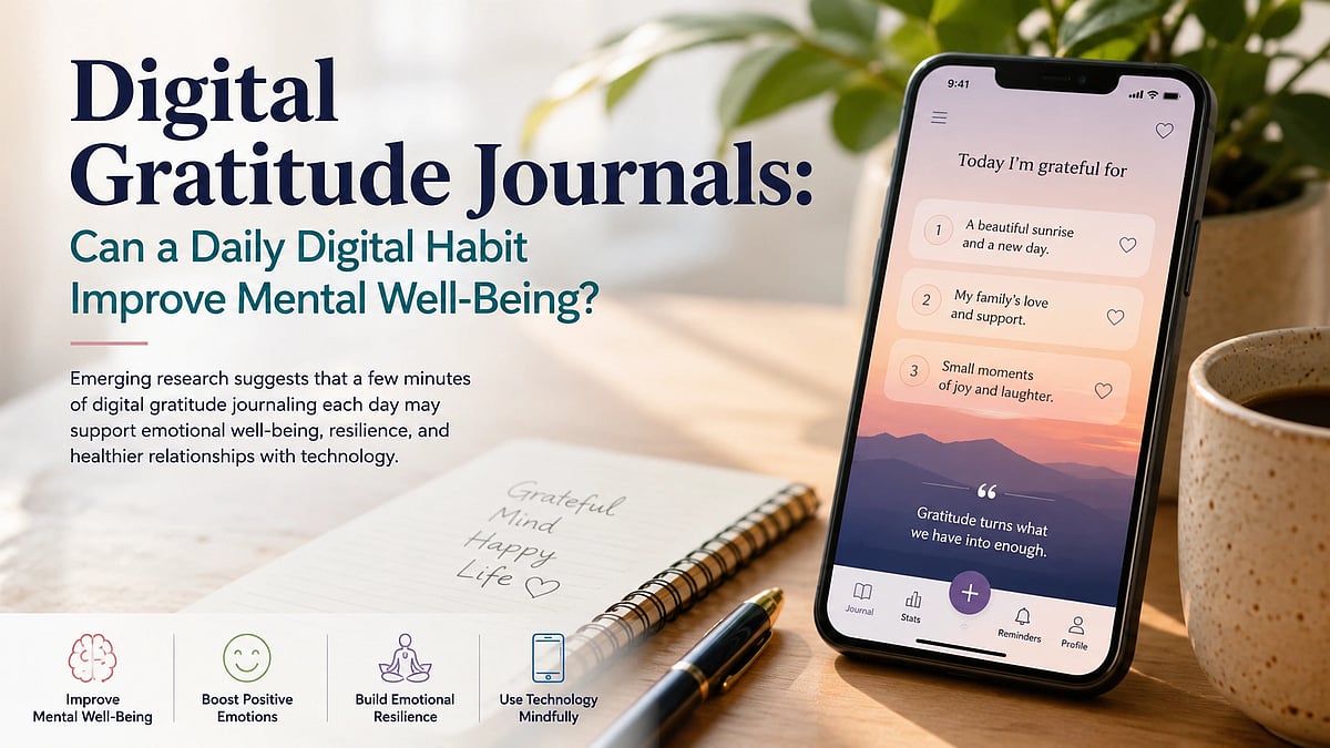 Digital Gratitude Journals: Benefits for Mental Health and Well-Being