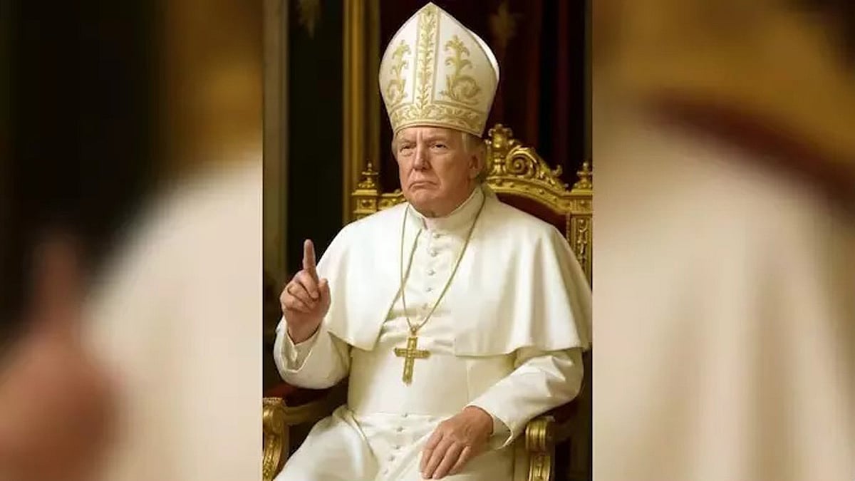 President Trump posts AI-generated photo of himself in papal attire