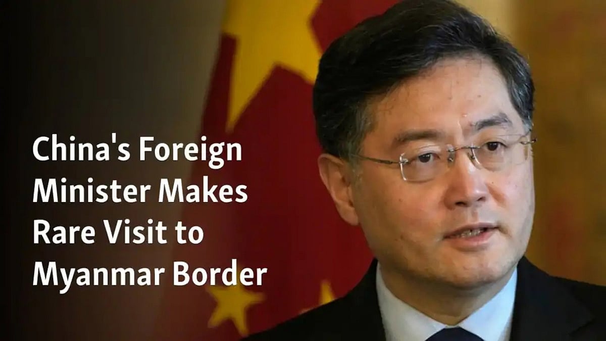 China's foreign minister makes rare visit to Myanmar border