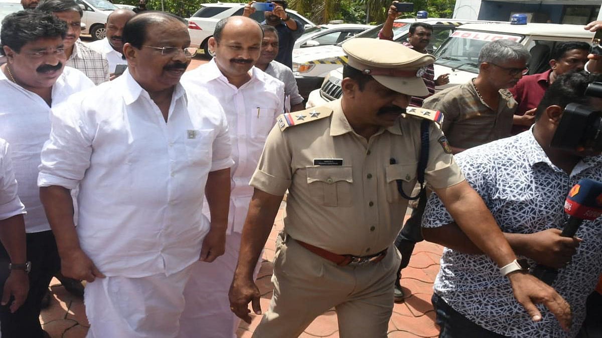 KPCC chief Sudhakaran appears before Crime Branch for questioning in ...