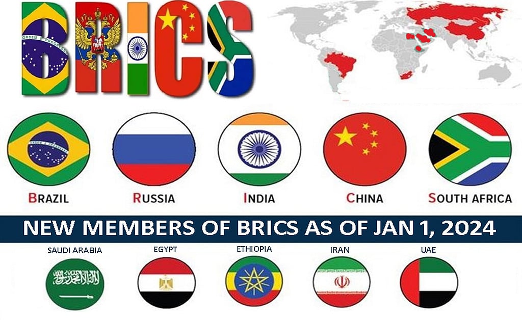 Five nations become full members of BRICS