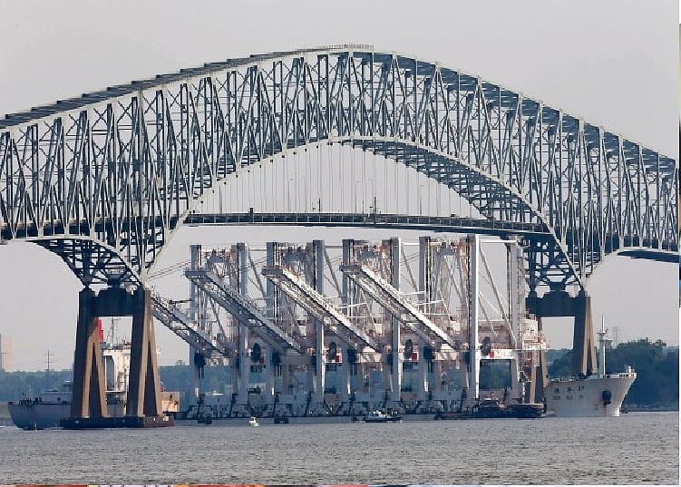 Cargo ship collision causes collapse of Baltimore's Key Bridge ...