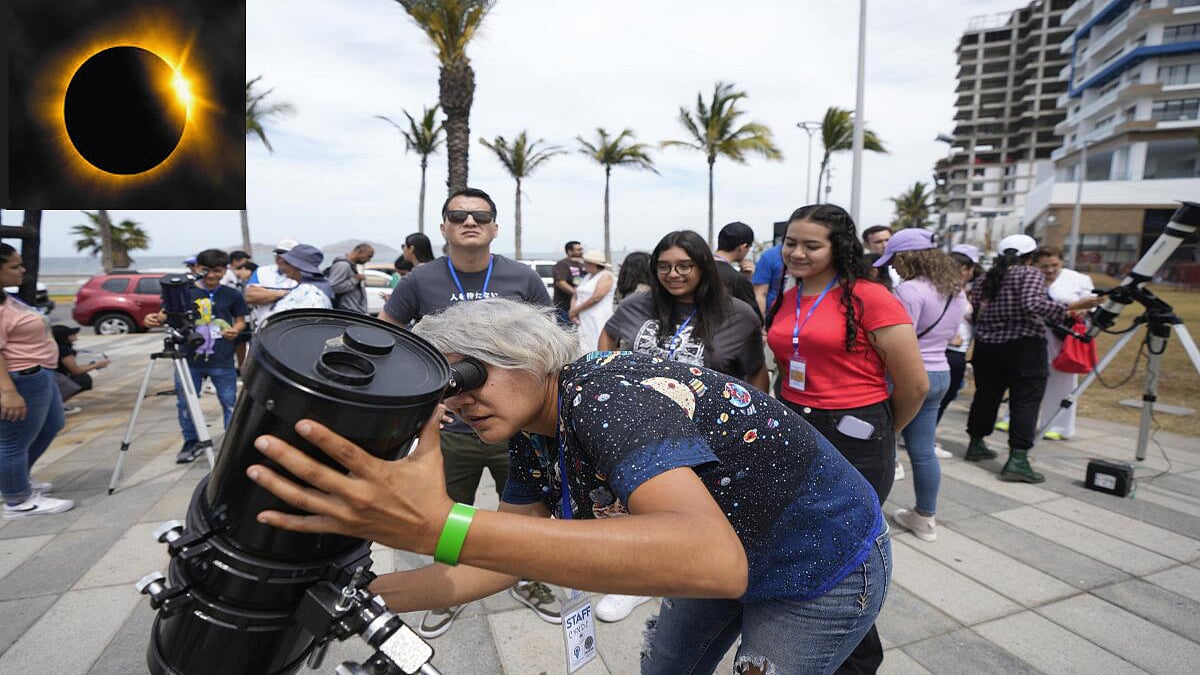 Huge crowds await a total solar eclipse in North America. Clouds may ...