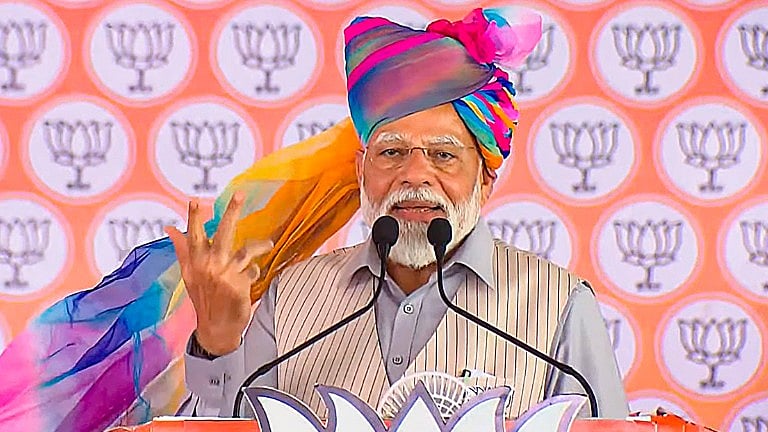 PM says Congress manifesto completely bears Muslim League's imprint