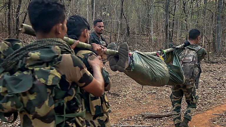 Silence in air, bullet marks on trees at encounter site where 29 Naxals ...