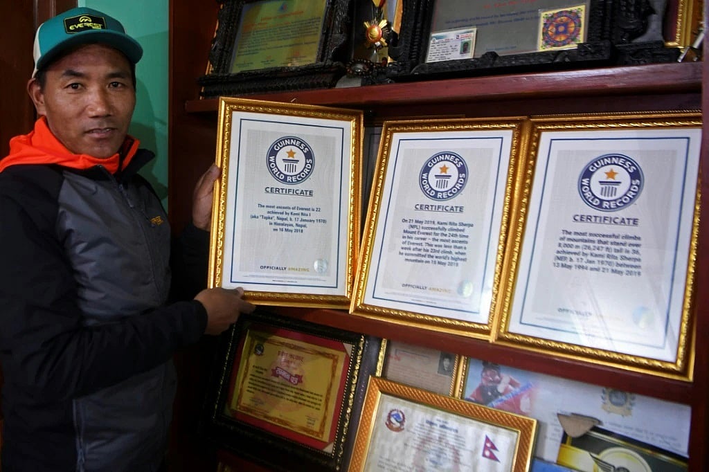 Nepalese climber Kami Rita climbs Mt Everest for 30th time; breaks own ...