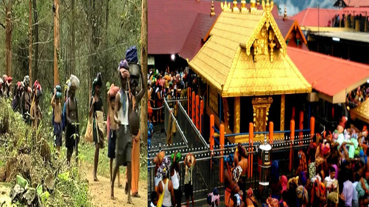 8,000 km walk to Sabarimala by two Kerala devotees for world peace