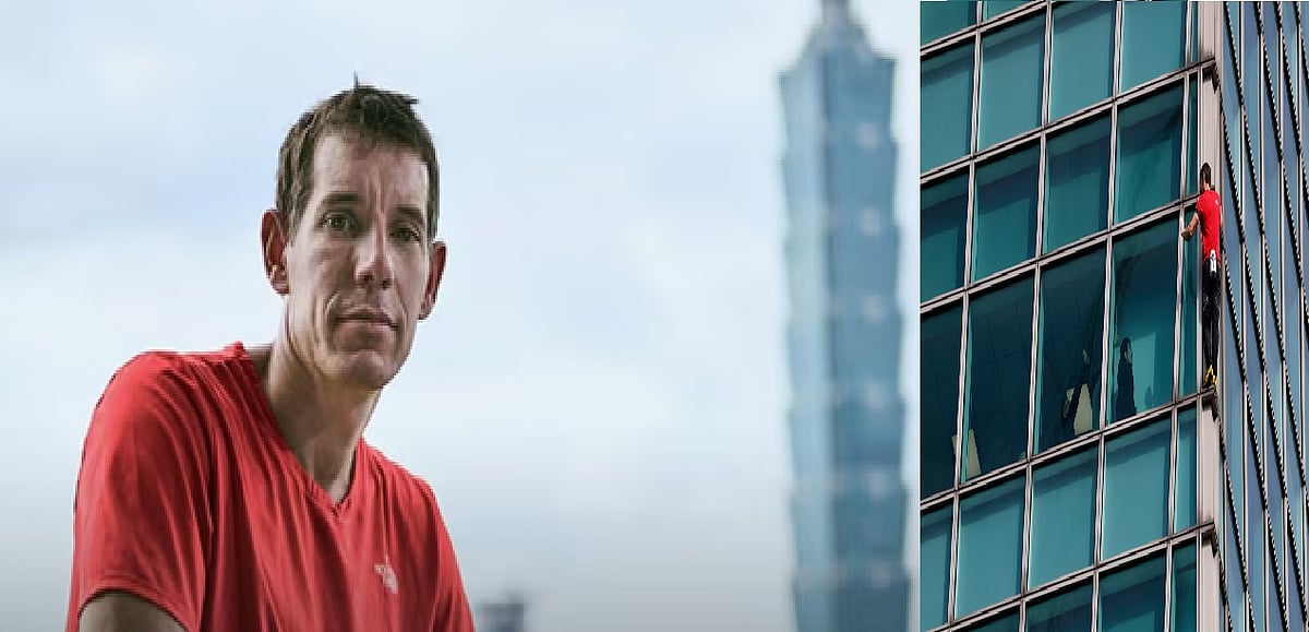 American rock climber Alex Honnold climbs Taipei 101 skyscraper without ...