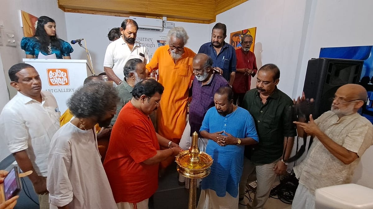 അമ്പിളിയുടെ ചിത്രപ്രദർശനം | Ambili painting exhibition