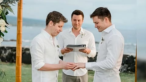 ചാറ്റ്ജിപിടി നിർമാതാവ് സാം ഓള്‍ട്ട്മാനും സ്വവർഗ പങ്കാളിയും വിവാഹിതരായി ...