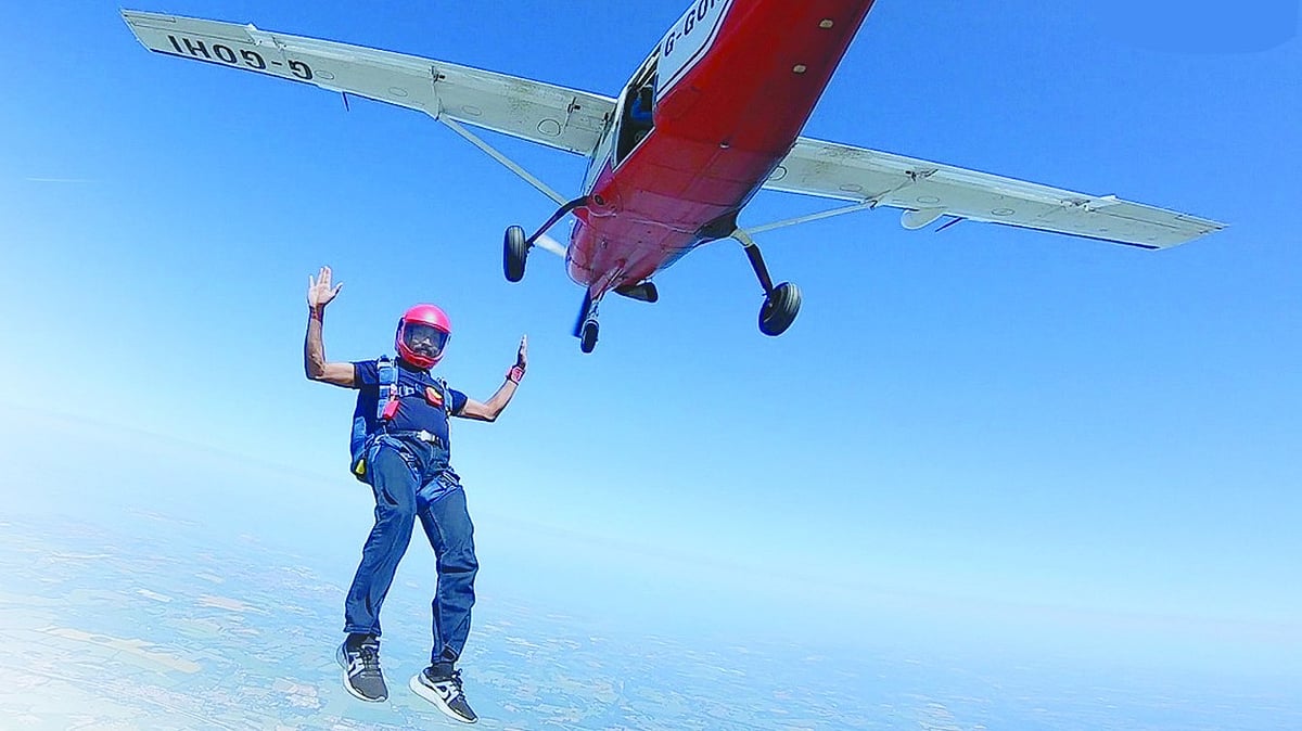കേരളത്തില്‍ നിന്നുള്ള സ്‌കൈ ഡൈവര്‍ ദേശീയശ്രദ്ധയില്‍ | Jithin Vijayan ...