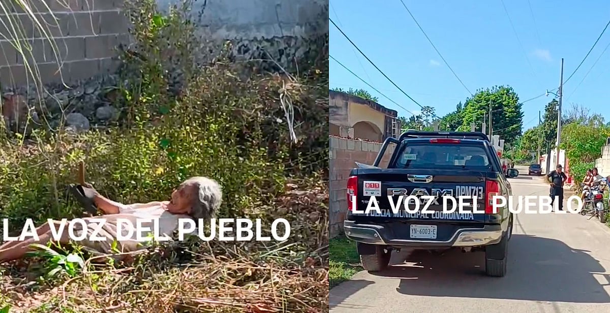 Abuelita es abandonada en un predio presuntamente por su hijo en Yucatán