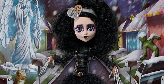 Muñeca Edward Scissorhands Monster High | Edición Skullector 35 aniversario