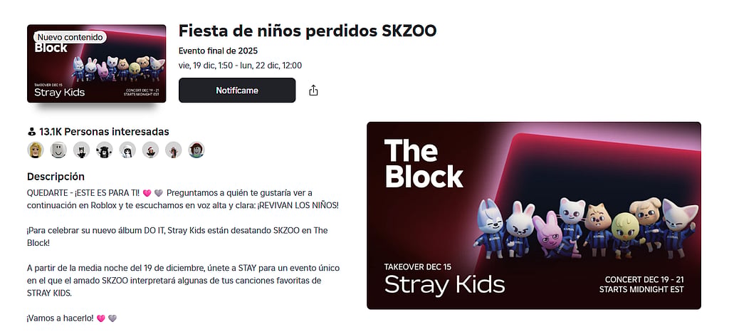 Stray Kids ofrecerá concierto como SKZOO en Roblox