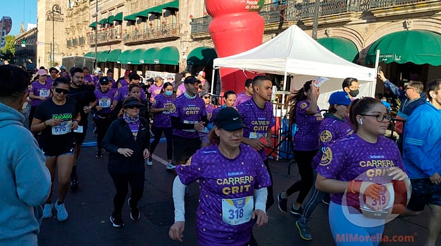 Morelianos se suman a carrera por pequeños del CRIT Michoacán