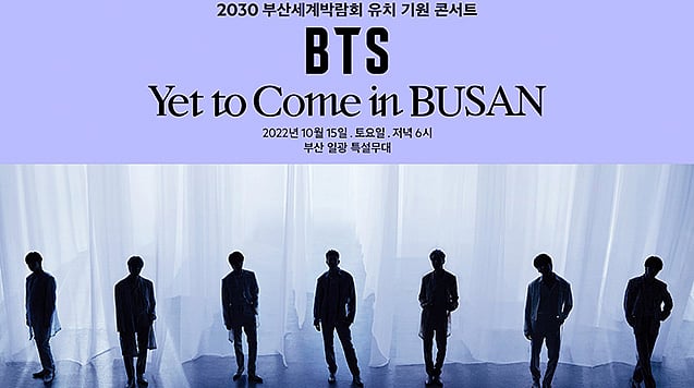 BTS regresa con el concierto Yet To Come en Busán a Cinépolis