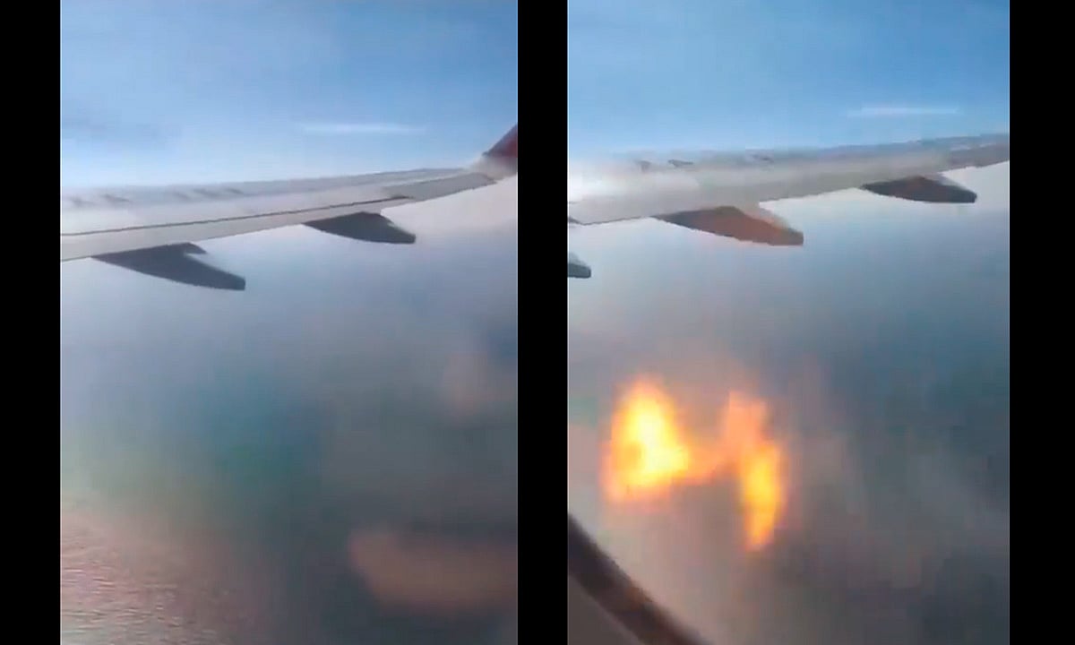 Explota turbina de avión de Viva Aerobús en pleno vuelo [Video]
