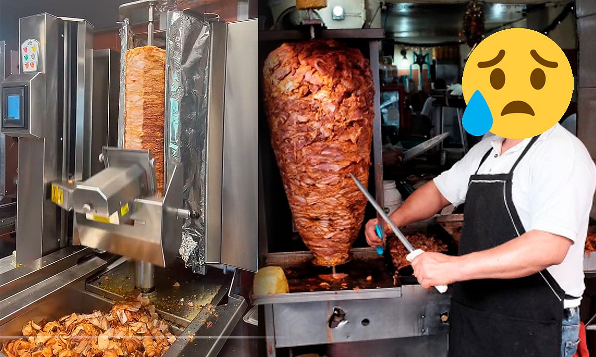 Robot que hace tacos al pastor pone a temblar a los taqueros