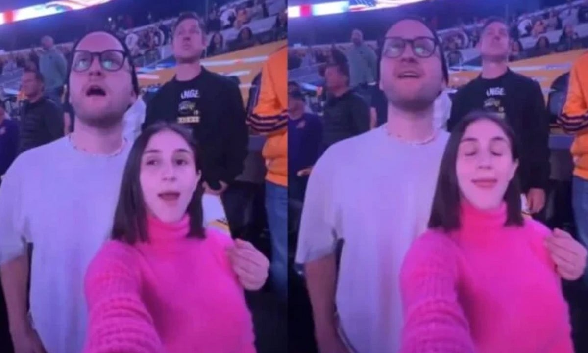 Televisa: Nashla Aguilar se graba cantando himno de Estados Unidos