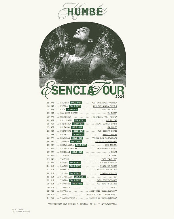Humbe en Concierto Morelia 2024: Fecha y Boletos del Esencia Tour